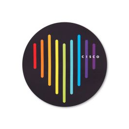 Heart of Cisco Die Cut Sticker